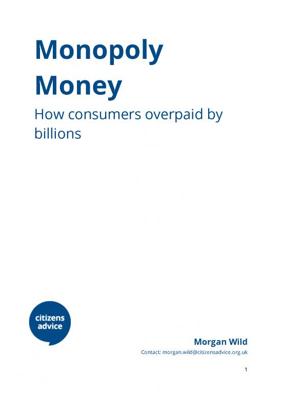Monopoly Pdf 122542 | Monopoly Money How Consumers Overpaid By Billions