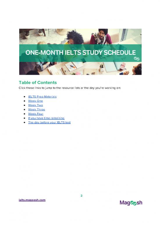 Study Pdf 121156 | One Month Study Schedule Academic Ielts (v2)