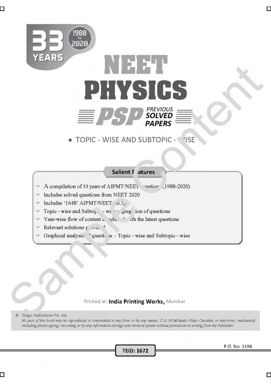 Information Retrieval Pdf 122055 | Sample Pdf Of Neet Ug Physics ...