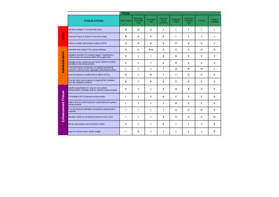 Excel Sheet Download 11541 | Example Raci Diagram | Sample Application
