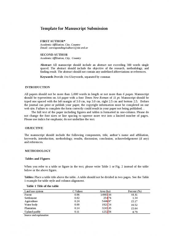 Template | Sample Submission