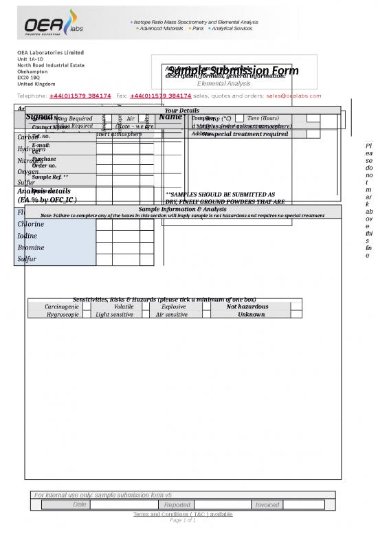 Company Presentation Template 11957 | Oea Samplesubmission | Sample ...