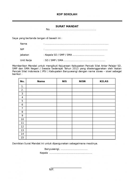 File - Surat Mandat Id 12440 | Form Surat Mandat1
