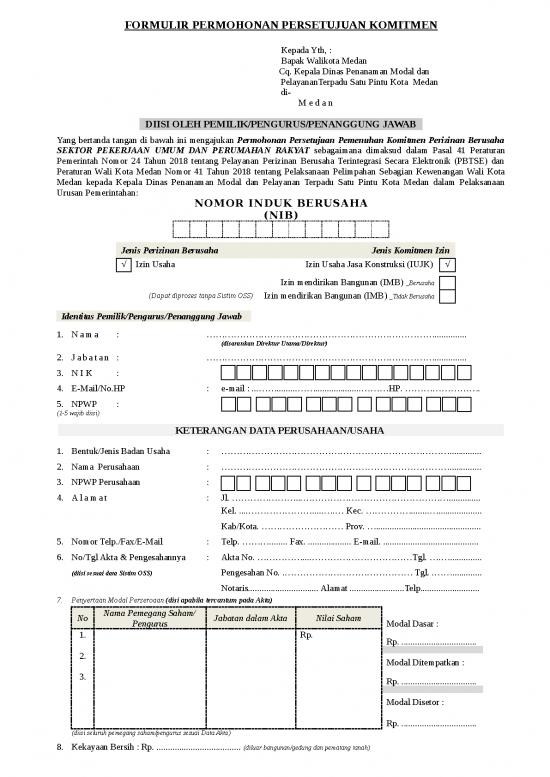 Presentasi Usaha 12529 | Formulir Iujk
