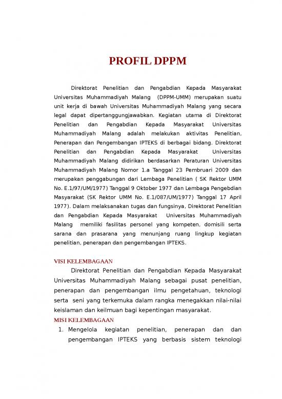 Profil Dppm