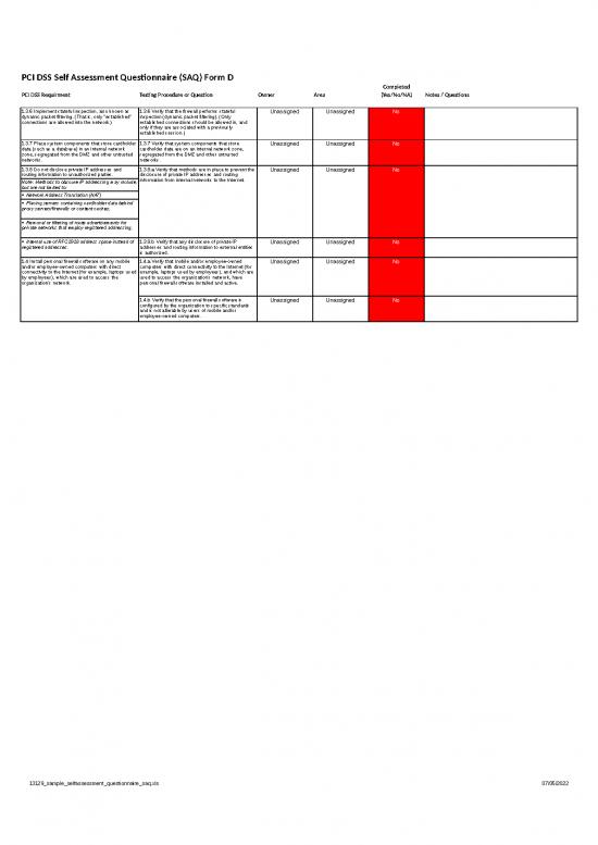 Excel Sheet Download 11614 | Sample Selfassessment Questionnaire Saq ...