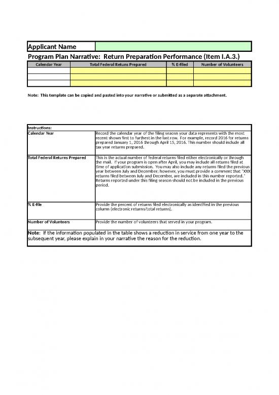 Excel Sheet Download 11628 | Vita Grant Workbook | Sample Application