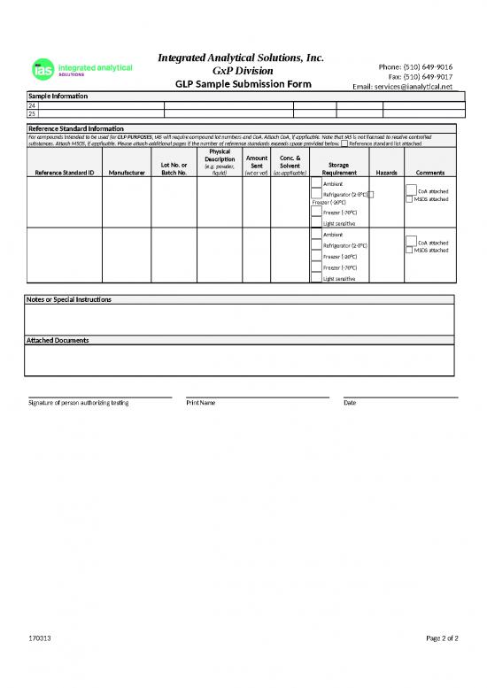 Glp Sample Submission Form 2017 | Sample Submission Glp Sample Submission Form 2017 | Sample Submission
