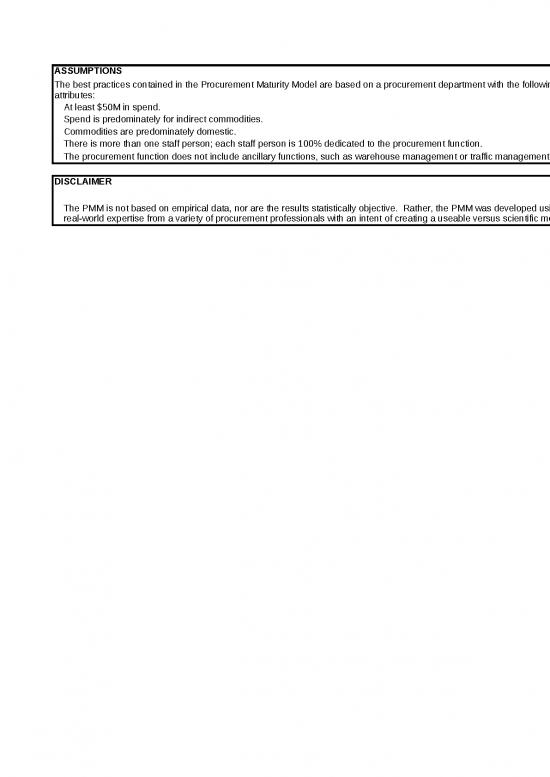 Excel Sheet Download 12167 | Procurement Maturity Model Assessment Tool ...