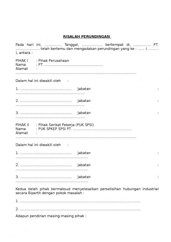 Contoh Contoh Surat Pkb