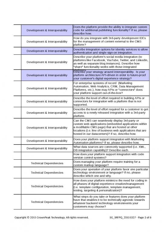 Download Form Excel 11573 | Crownpeak Sample Rfp And Rfi Questions ...