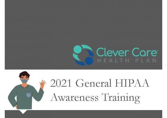 General Awareness 2021 Pdf 123854 | 2021 Hipaa General Awareness ...