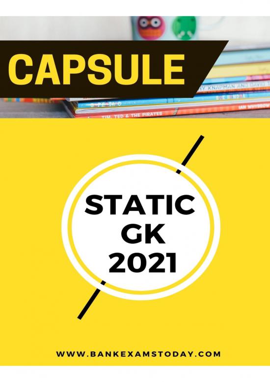 Capsule Static Gk 2021