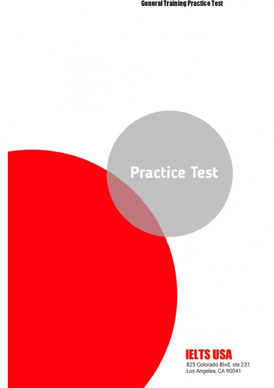 General Reading Test Pdf 124622 | Ieltsking General Reading Practice ...