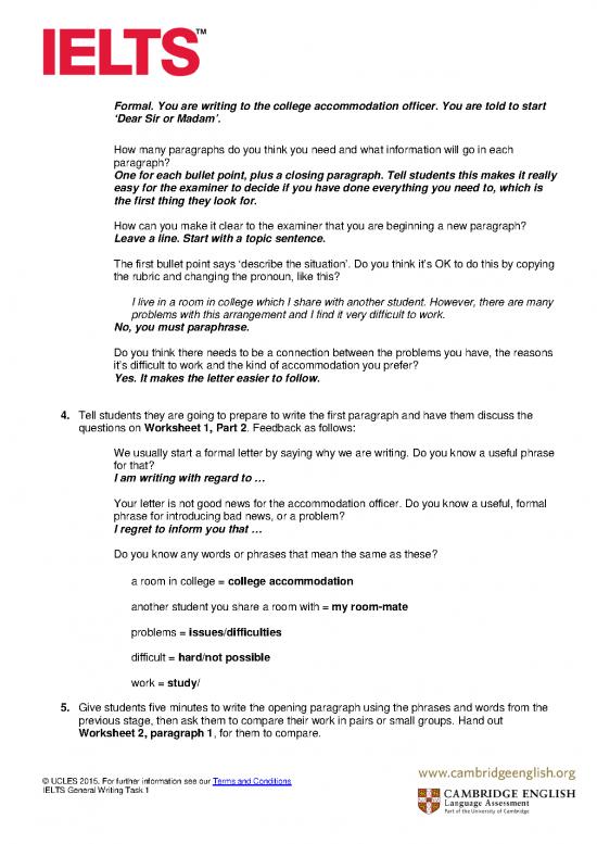 Ielts General Pdf 125009 | 231763 Ielts General Training Writing Task 1 ...