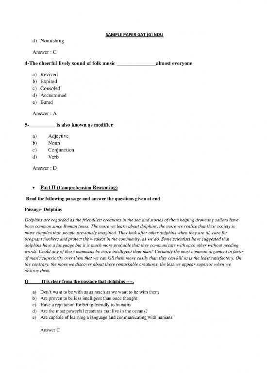 General Aptitude Pdf 124830 | Sample Paper Gat(g)ndu Mphil Sp 2022