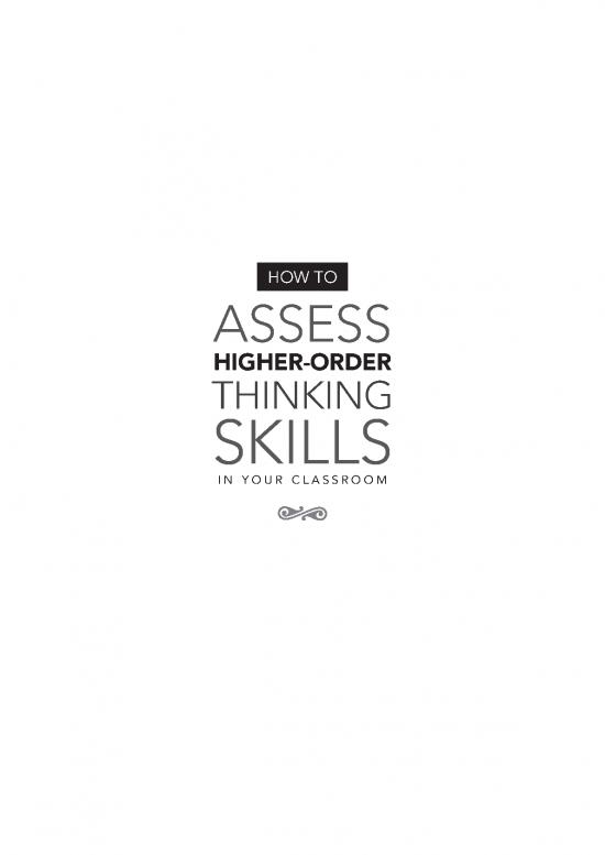 Classroom Pdf 123176 | Susan Brookhart How To Assess Higher Order ...