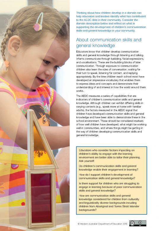 General Knowledge Pdf 123491 | Aedc Sa Domain Guide Comms Skills