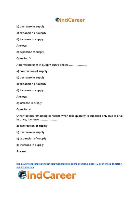 Economics 12th Commerce Pdf 127071 | Maharashtra Board Solutions Class ...