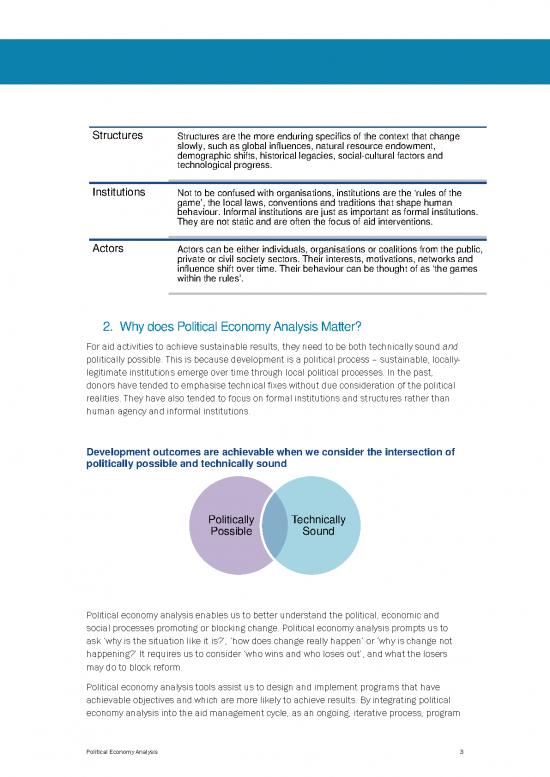 Political Economy Pdf 126047 | Political Economy Analysis Guidance Note