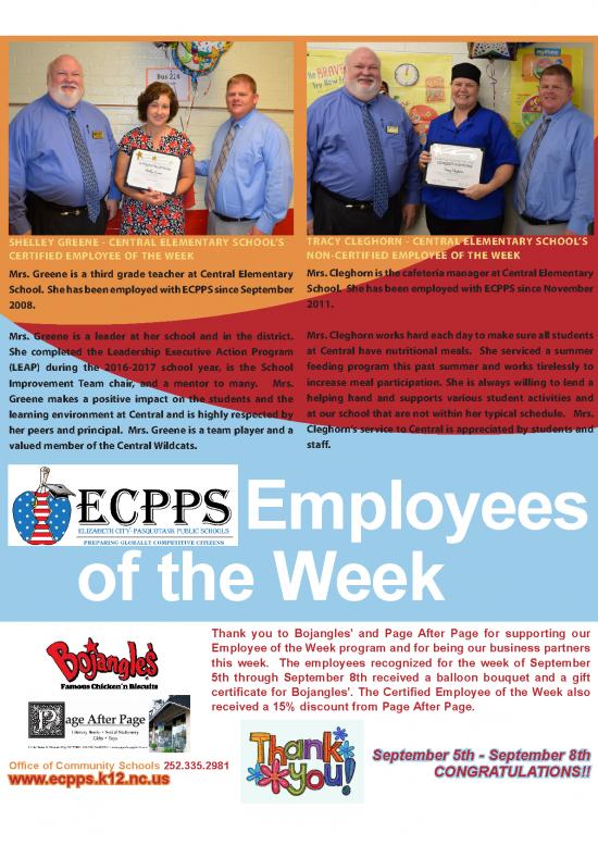 Learning Environment Pdf 133518 | Employee Of The Week Flyer Ces Sept 5