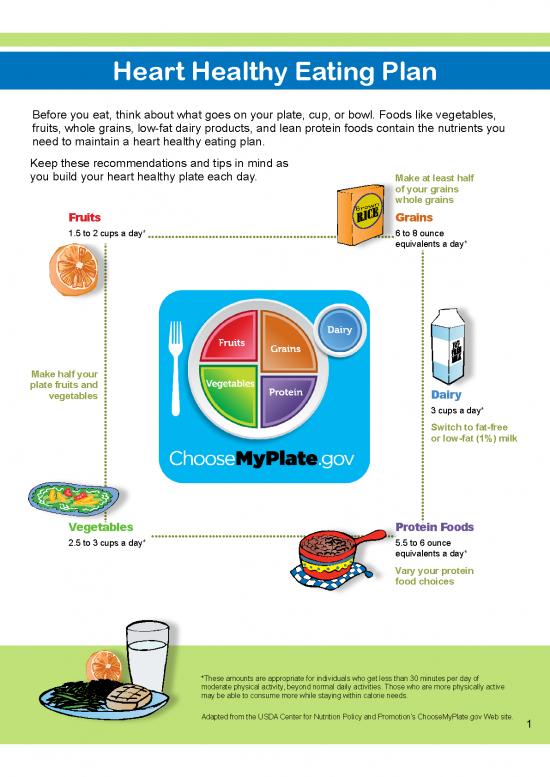 Healthy Eating Pdf 134074 | Heart Healthy Eating Plan