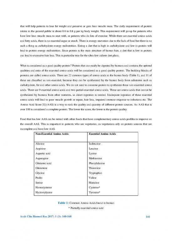 Diet Therapy Pdf 133624 | Identify The Most Suitable Sources Of Protein ...