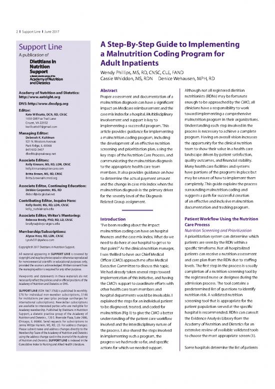 Nutrition Support Pdf 135631 | A Step By Step Guide To Implementing A ...