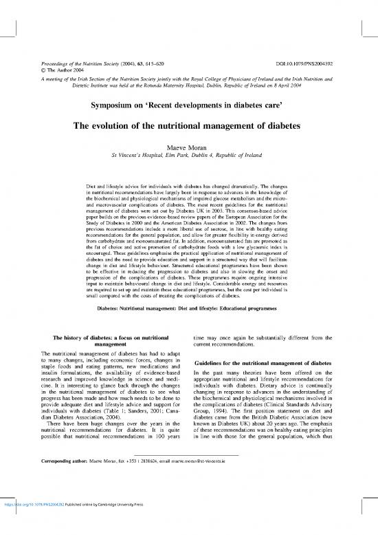 Nutrition Therapy Pdf 138700 | The Evolution Of The Nutritional ...