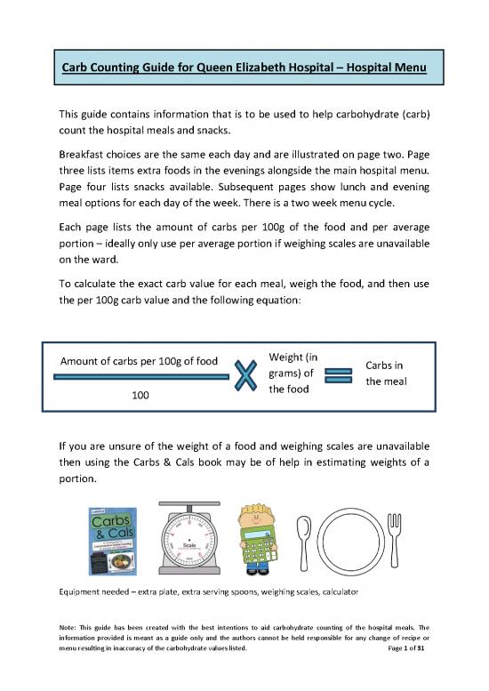 Food Guide Pdf 141801 | Carb Portions In Hospital Meals