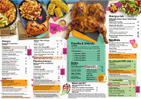 Nandos Menu