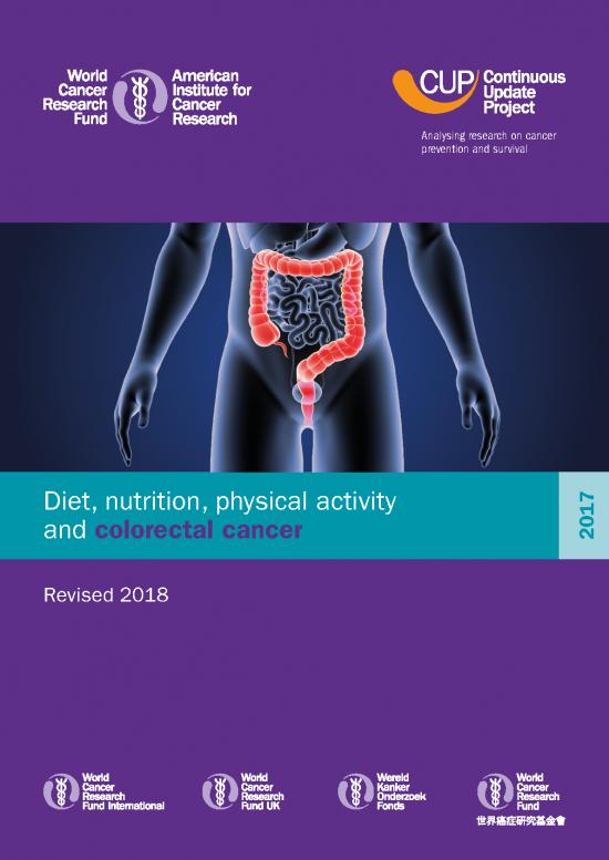 Nutrition Therapy Pdf 144407 | Colorectal Cancer Report
