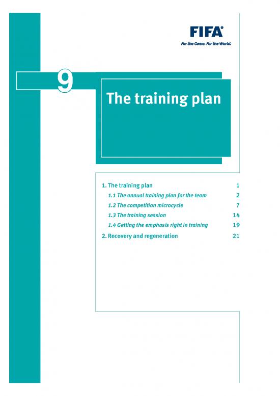 Team Teaching Pdf 144414 | Fifa Training Plan