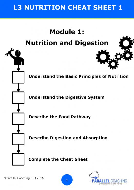 Nutrition Therapy Pdf 145820 | Cheat Sheet Module 1 Digestion And Nutrition Nutrition Therapy Pdf 145820 | Cheat Sheet Module 1 Digestion And Nutrition