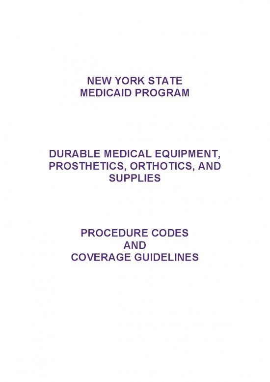 Dme Procedure Codes