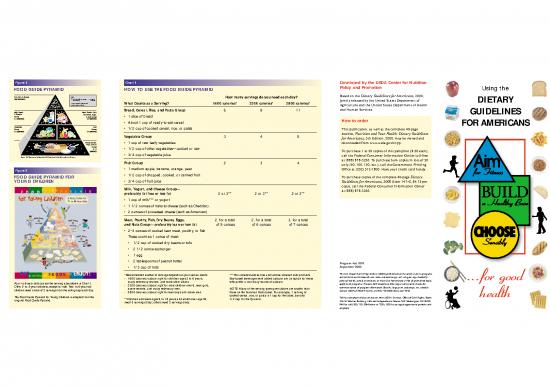 Nutrition Therapy Pdf 148031 | Using Food Guide