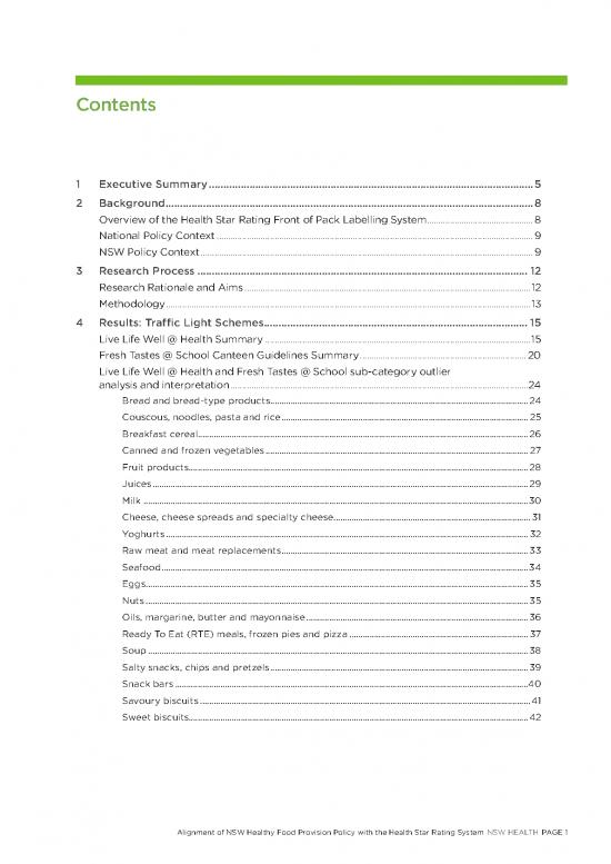 Health Star Rating System