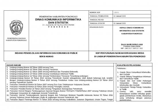 1 3 2 1 Sop Humas Mou Kerjasama Media