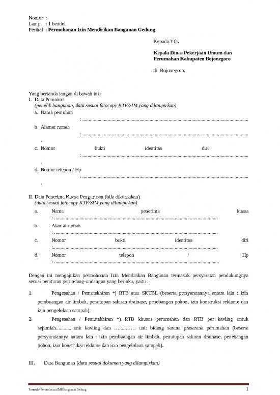 Izin Mendirikan Bangunan | File - Izin Mendirikan Bangunan