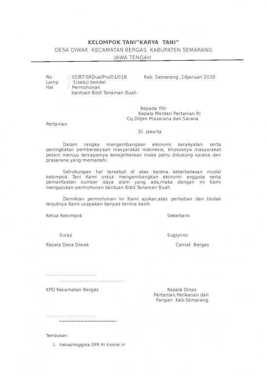 Contoh Proposal Pertanian 15271 | Proposal Tanaman Bibit Buah