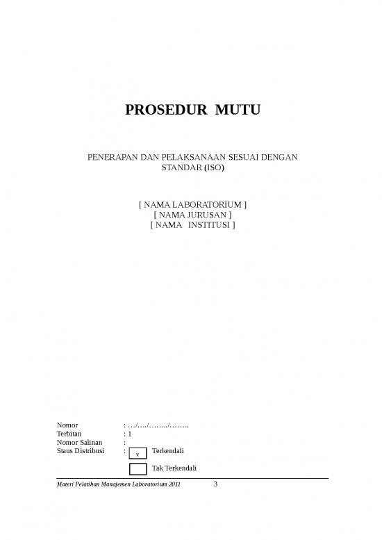 Prosedur Mutu (contoh)