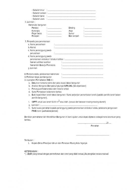 Formulir Imb 2017 | File - Izin Mendirikan Bangunan Id 14894