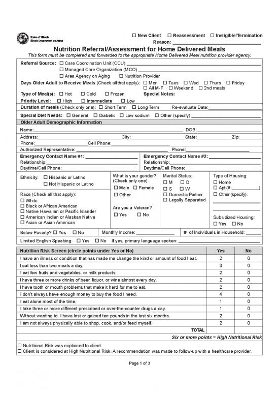 Nutrition Therapy Pdf 148806 | Universal Nutrition Referral Assessment ...