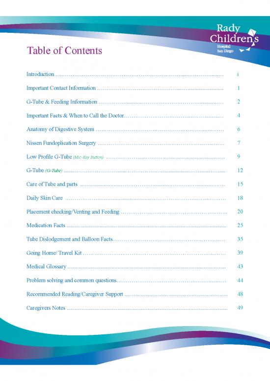 Guide To Gastrostomy Tubes