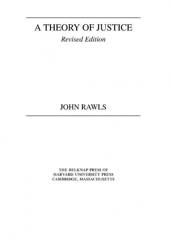 Justice Pdf 152633 | A Theory Of Justice Excerpts