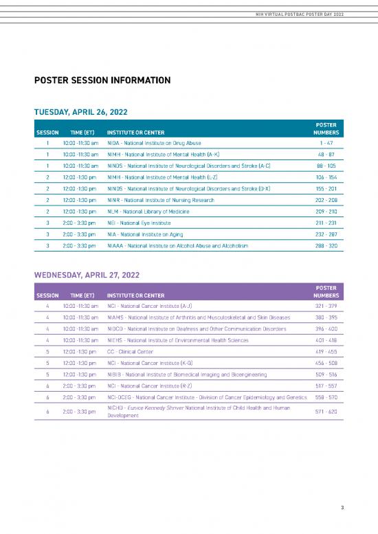 2022 Postbac Poster Day Program