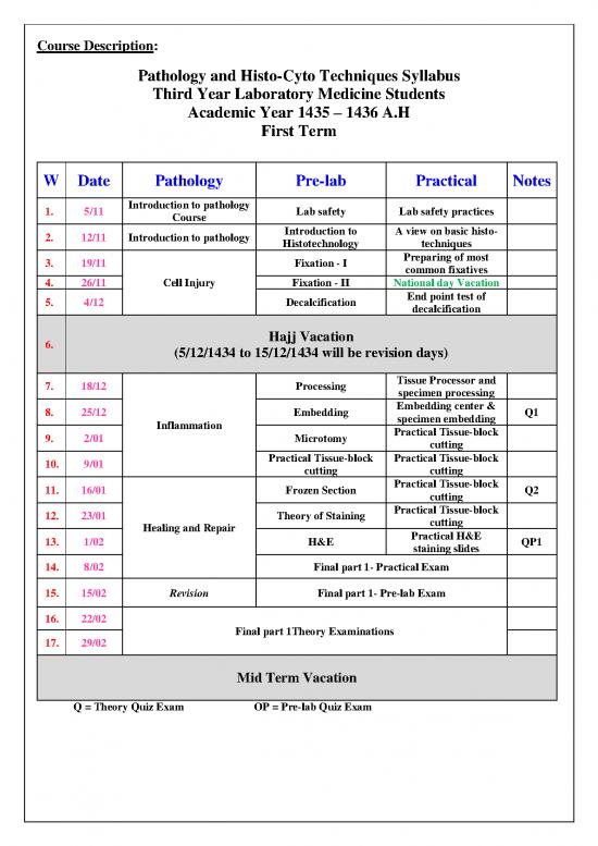 Nutritional Pathology Pdf 150721 | Course Overview General Pathology ...