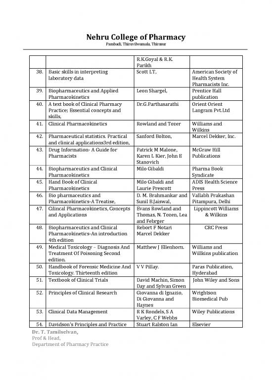 Pharmacy Books Pdf 152105 | Reference Book List Ncp Pharmacy Practice