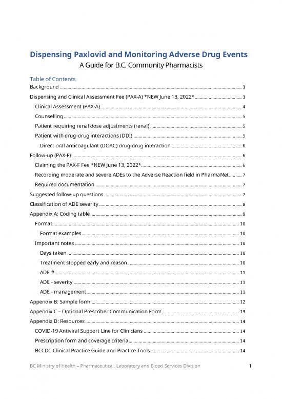 Monitoring Paxlovid Ades Guide