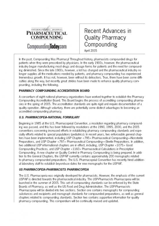 Manufacturing Process Pdf 155507 | Recent Advances Compounding Quality Manufacturing Process Pdf 155507 | Recent Advances Compounding Quality